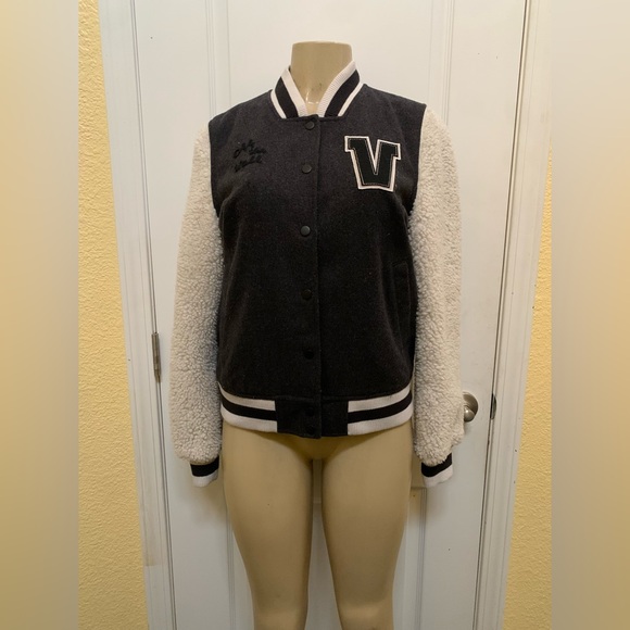 Vans | Jackets & Coats | Vans Off The Wall Size Medium Dark Gray ...